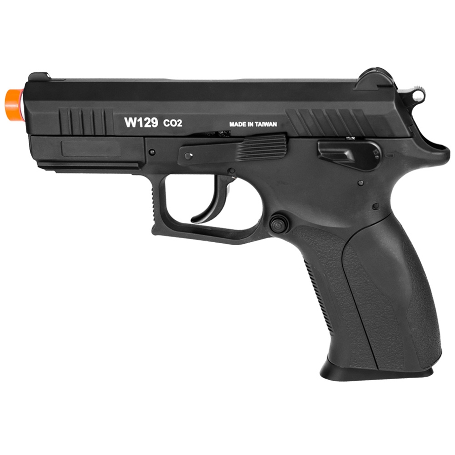 Pistola Airsoft CO2 W129 + 4000 bbs e 5CO2 - Casa da Carabina