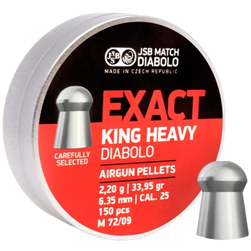 Chumbinho JSB Exact King Heavy 6.35mm 150UN - Casa da Carabina