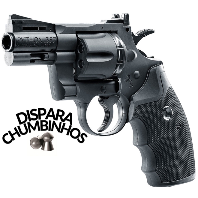 Revólver CO2 COLT Python 357 4.5mm 2,5" - Casa da Carabina