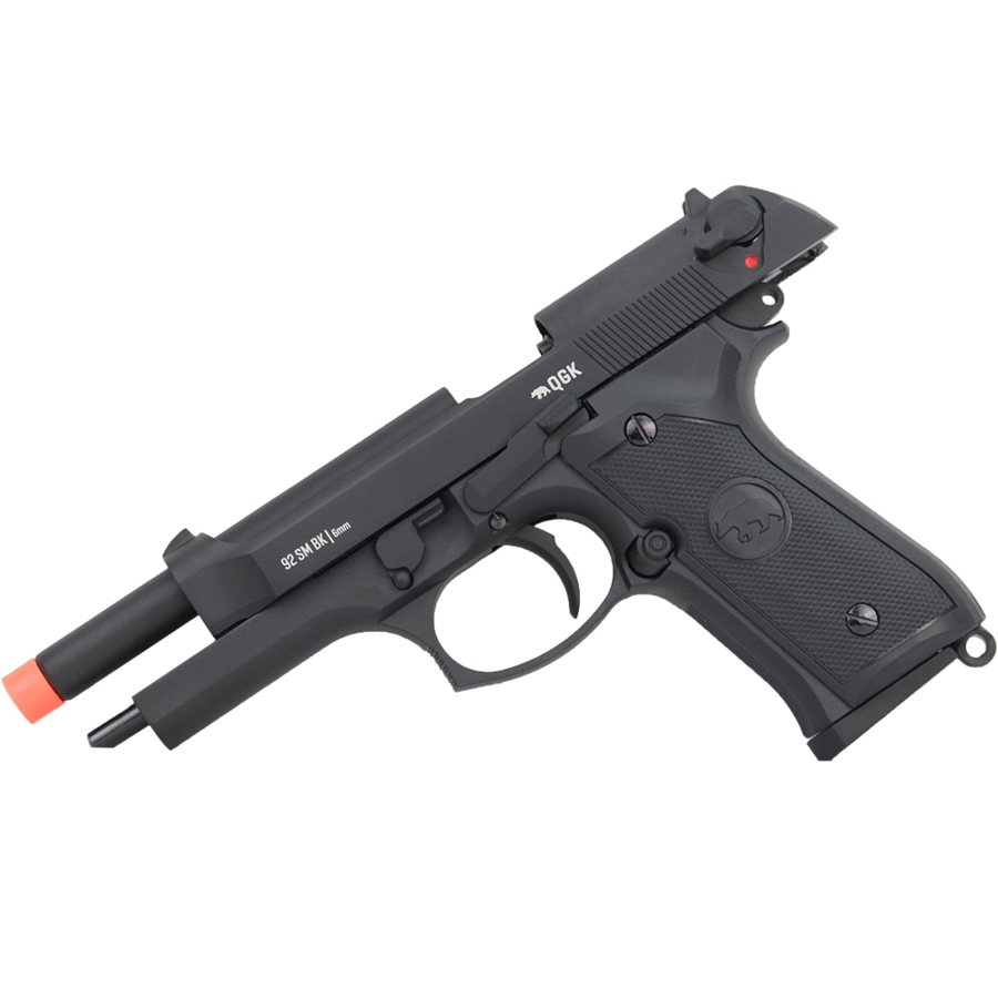 Pistola Airsoft M92 GBB Slide Metal Blow Back 6mm QGK