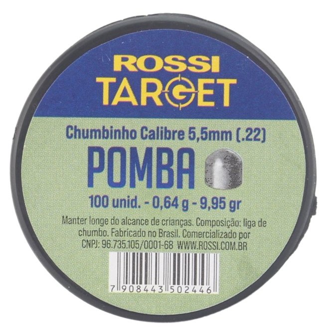 Chumbinho Rossi Pomba 5.5mm - Casa da Carabina