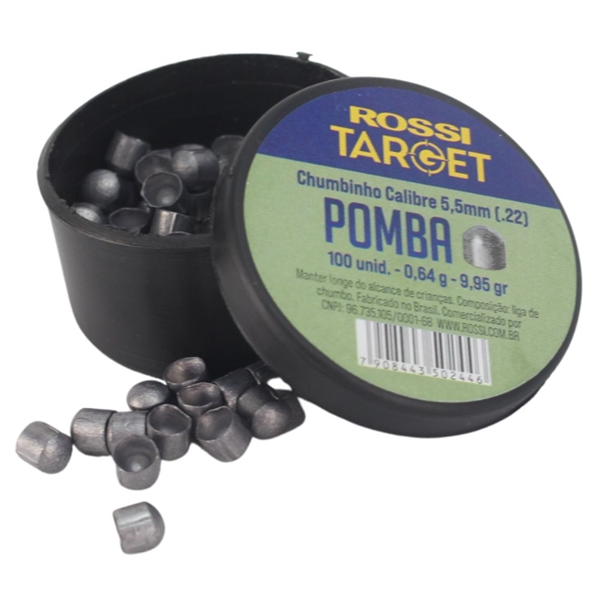 Chumbinho Rossi Pomba 5.5mm - Casa da Carabina