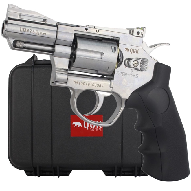 Revólver CO2 Titan 2,5" Full Metal Cromado 6mm - Casa da Carabina