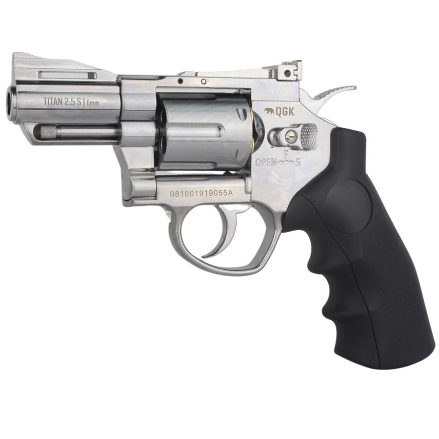 Revólver CO2 Titan 2,5" Full Metal Cromado 6mm - Casa da Carabina