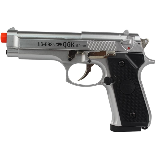 Pistola Airsoft Beretta M92 Silver 6mm QGK - Casa da Carabina