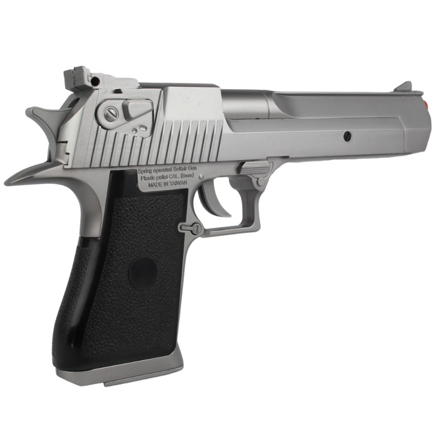 Pistola Airsoft Spring Desert Eagle Silver 6mm - QGK