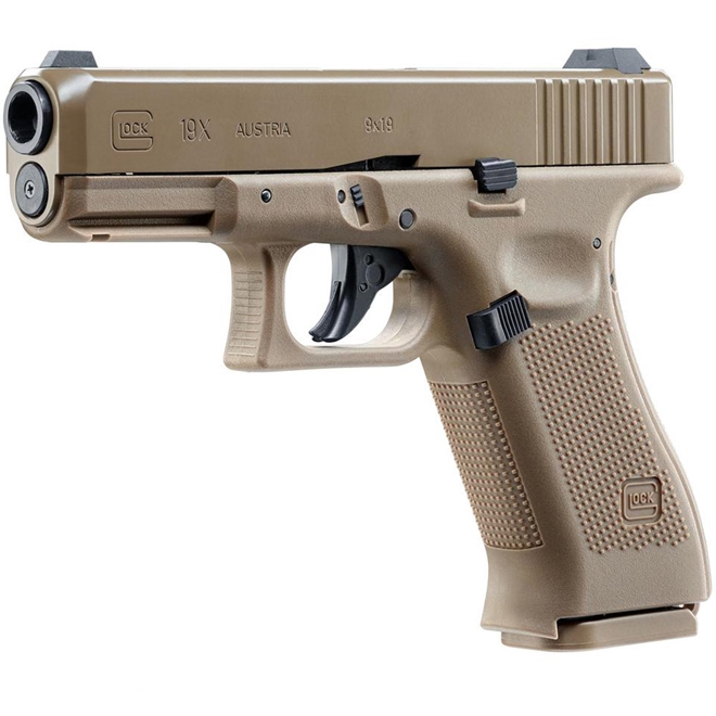 Pistola CO2 Glock G19X Slide Metal Blow Back 4.5 Umarex