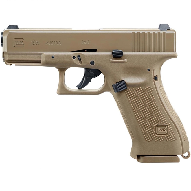 Pistola CO2 Glock G19X Slide Metal Blow Back 4.5 Umarex