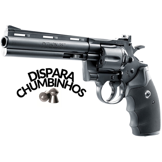 Revólver CO2 COLT Python 357 4.5mm 6" Umarex - Casa da Carabina