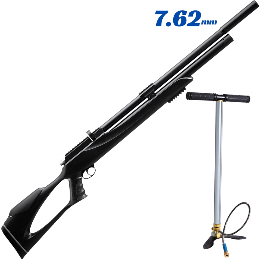 Carabina PCP M25 7.62mm Thunder Black Artemis + Bomba PCP 300 BAR