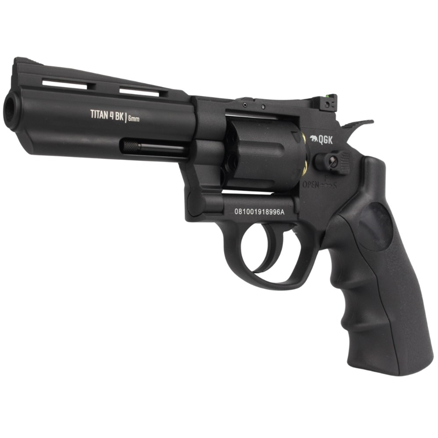 Revólver CO2 Titan 4" Full Metal Preto 6mm - Casa da Carabina