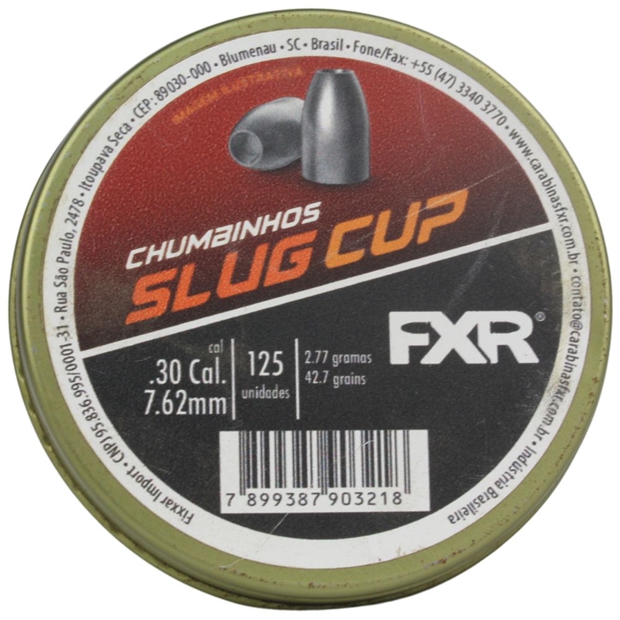 Chumbinho SLUG CUP 7.62mm - 125 unidades