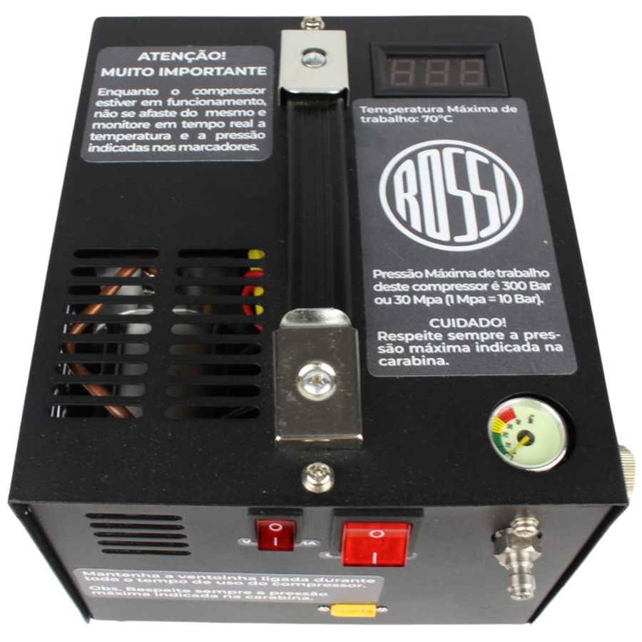 Compressor de AR Rossi 300 BAR para Carabinas PCP