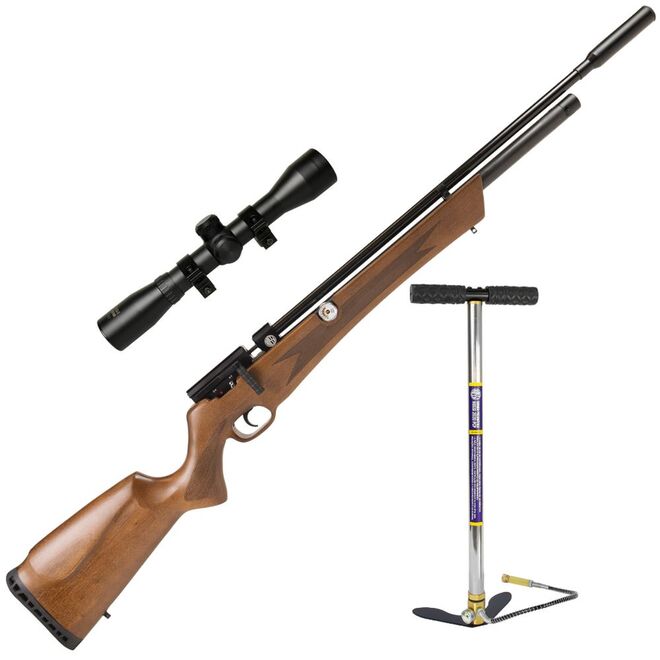 Carabina PCP Rossi OUTLANDER 5.5 + Bomba PCP e Luneta 4X32