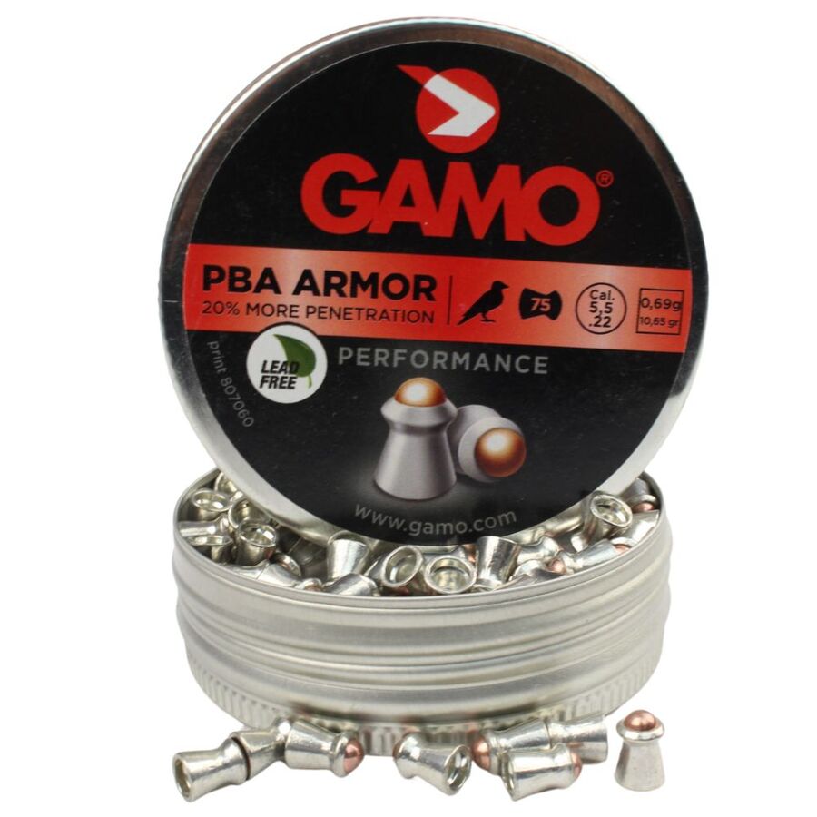 Chumbinho Gamo PBA Armor 5.5mm 75un - Casa da Carabina