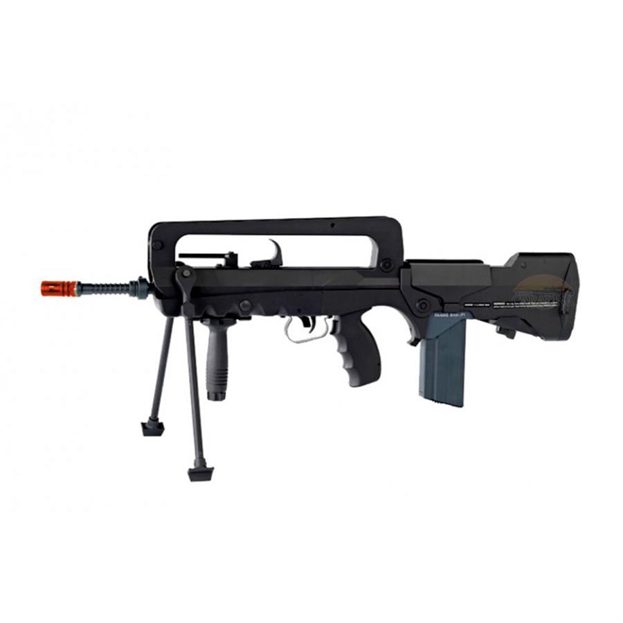 Rifle Airsoft Famas F1 Elétrico Calibre 6mm + Bipé -Cybergun