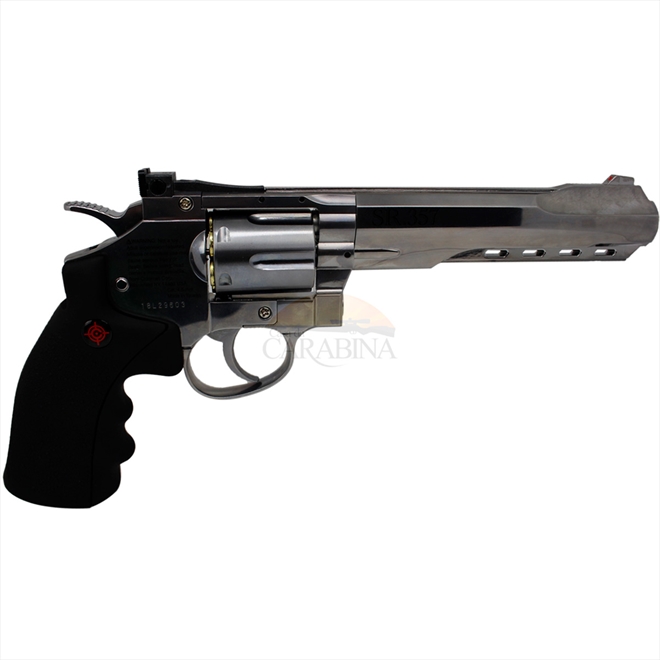 Revolver de Pressão a Gás CO2 SR357 Silver 4.5 - Casa da Carabina