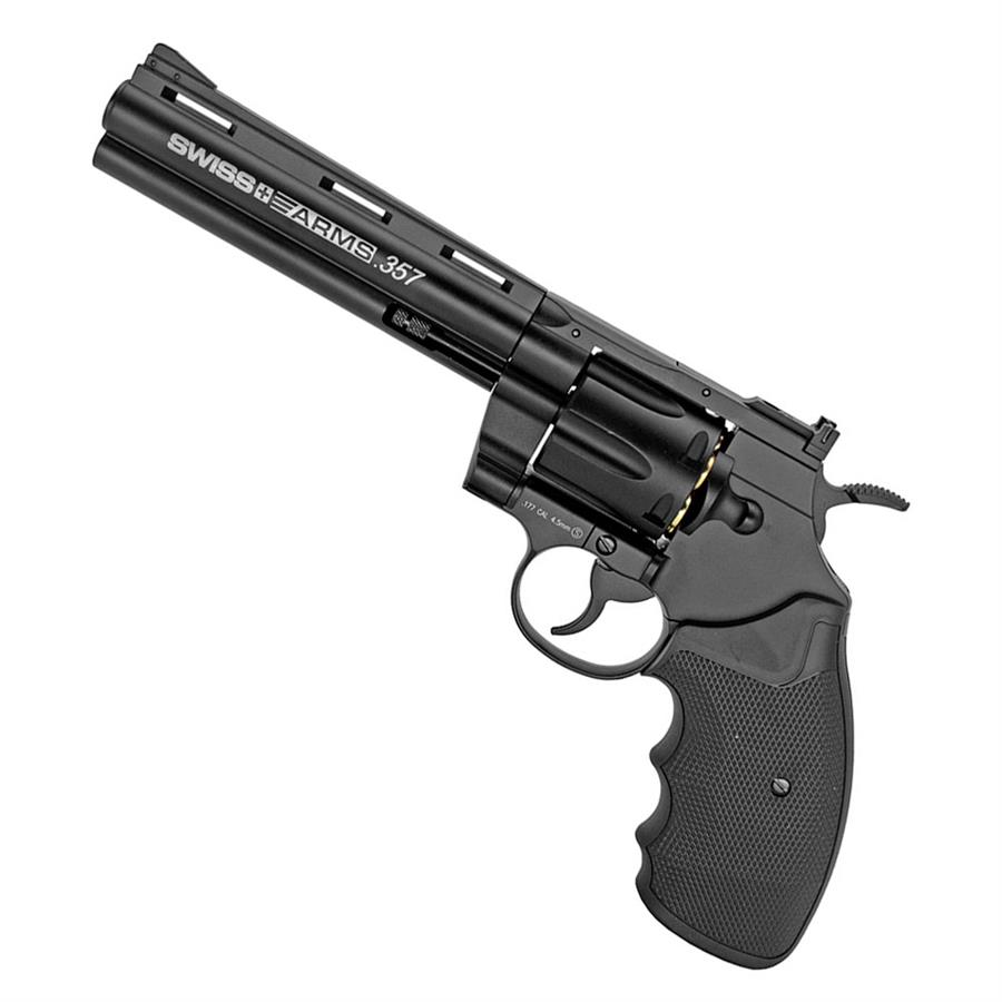 Revolver CO2 FULL METAL 357 6Polegadas + 10 CO2 + 300 Esferas